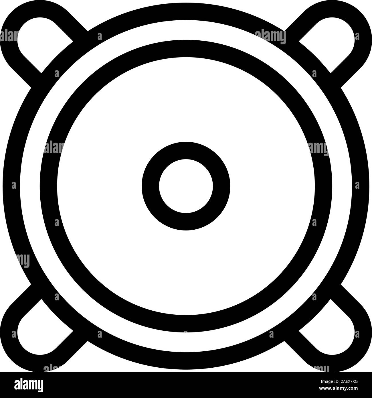 column for music icon vector. Isolated contour symbol illustration ...