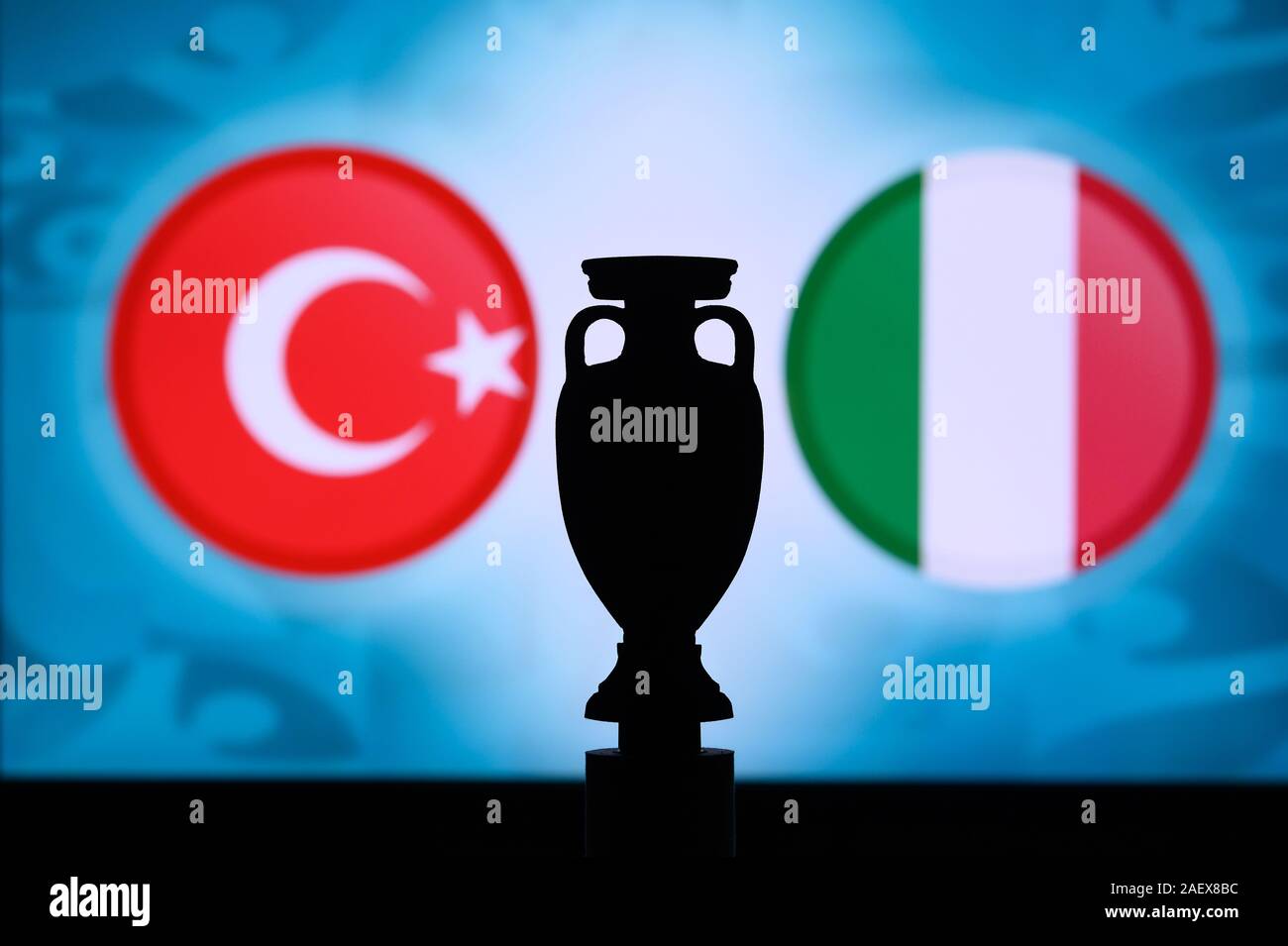 Italy euro 2020 trophy hi-res stock photography and images - Alamy