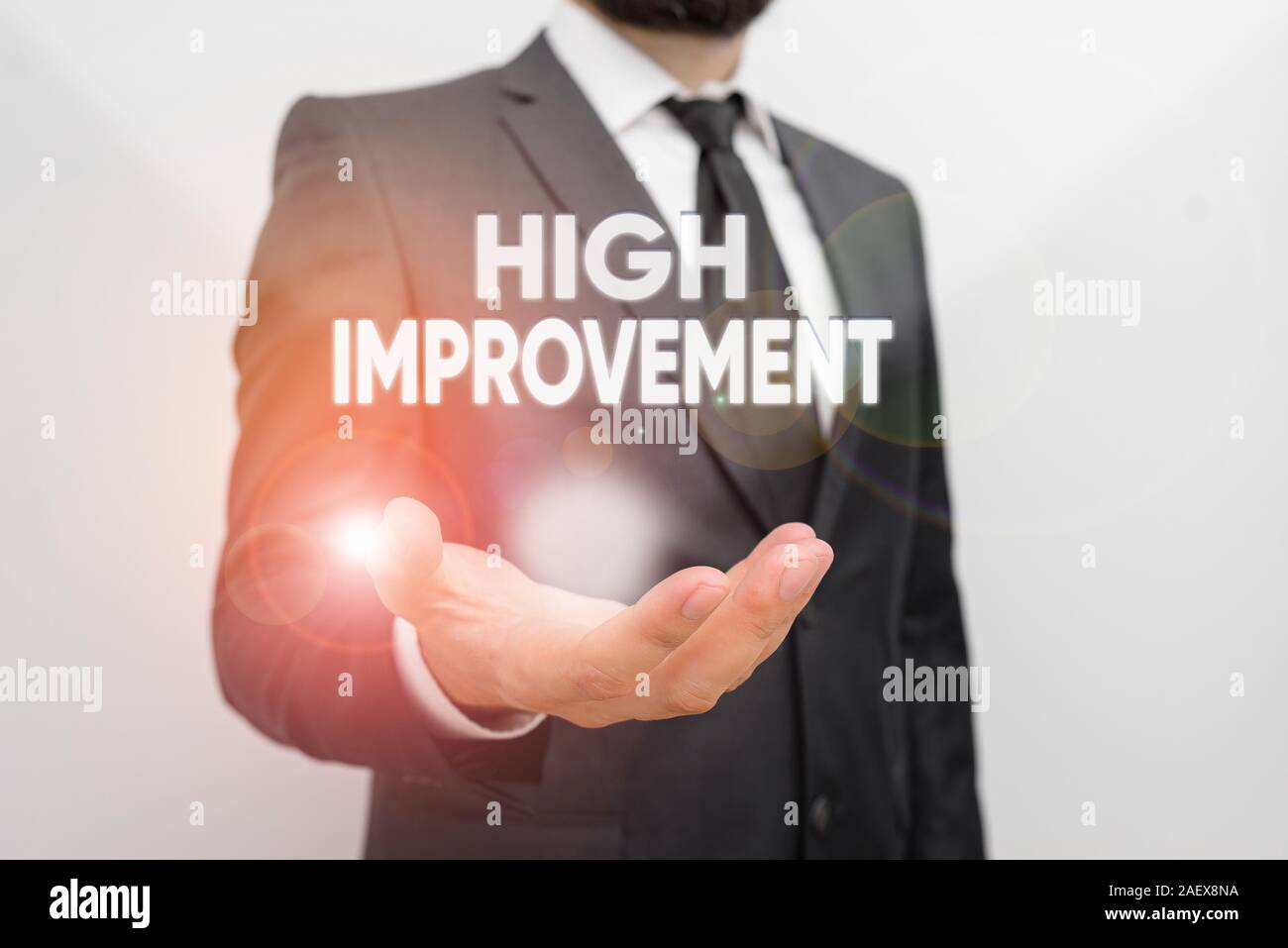 Conceptual hand writing showing High Improvement. Concept meaning ...