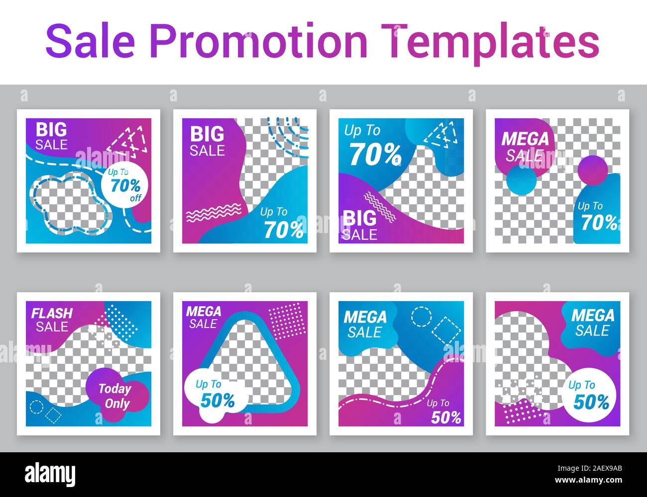 social media marketing square poster template Stock Vector Image & Art ...