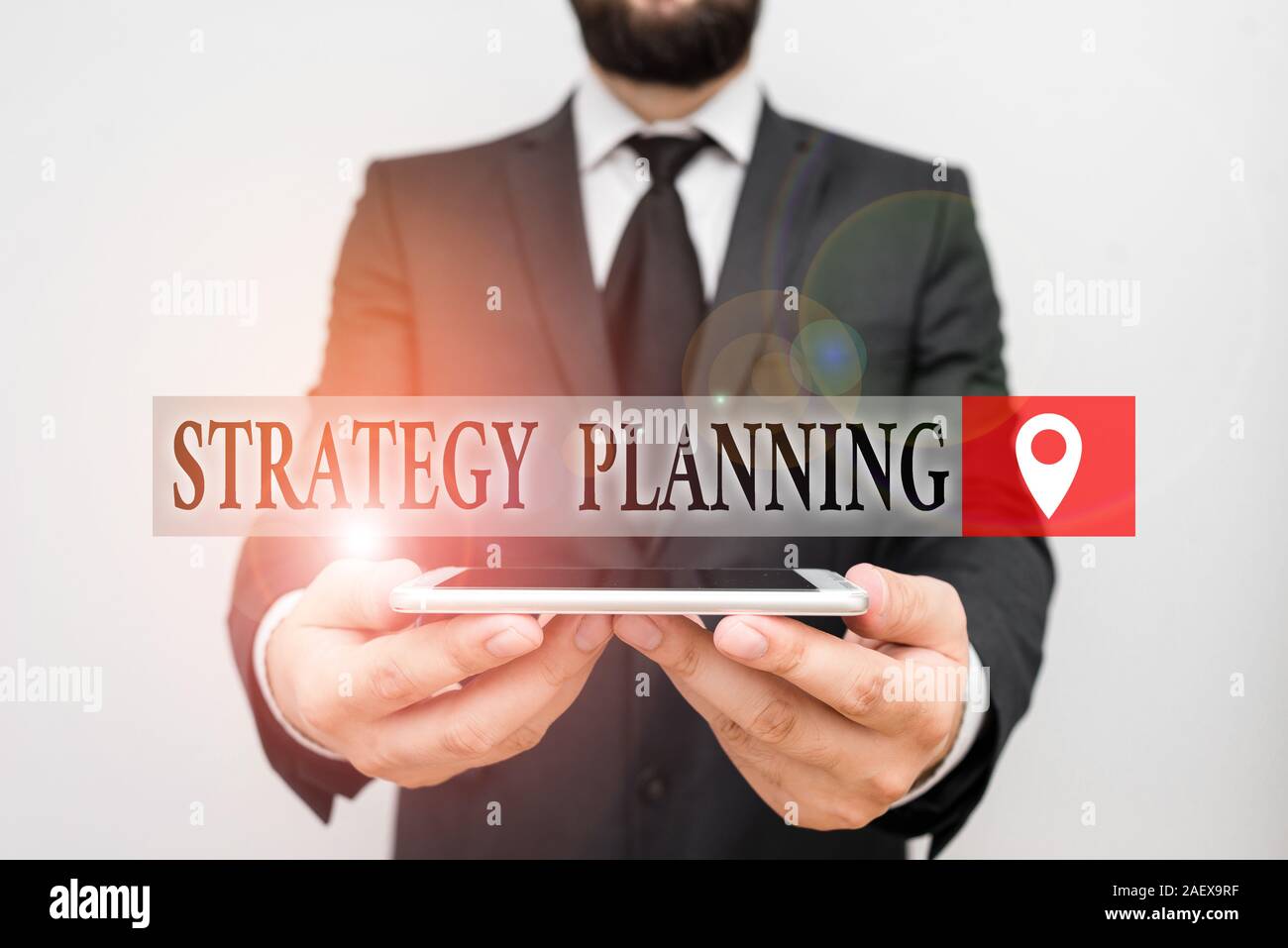 Conceptual hand writing showing Strategy Planning. Concept meaning A ...