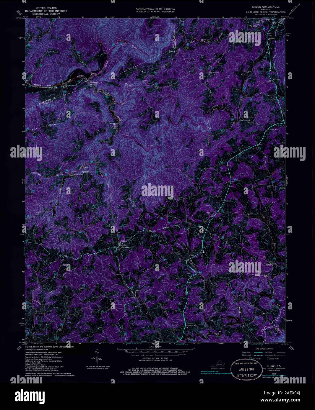 VA Check 184449 1963 24000 Inverted Stock Photo - Alamy