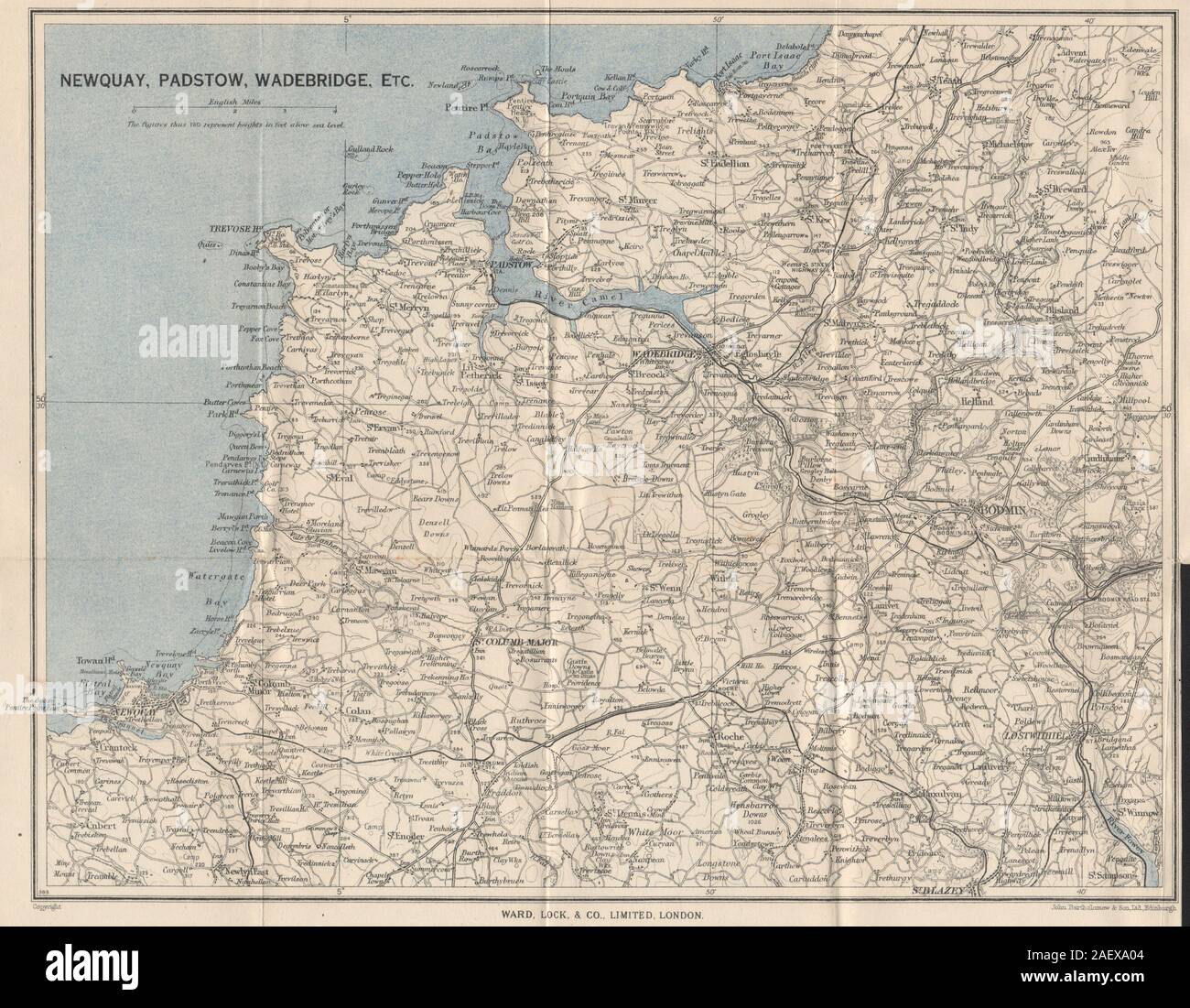 CAMEL ESTUARY & environs. Newquay Padstow Wadebridge Bodmin Cornwall ...