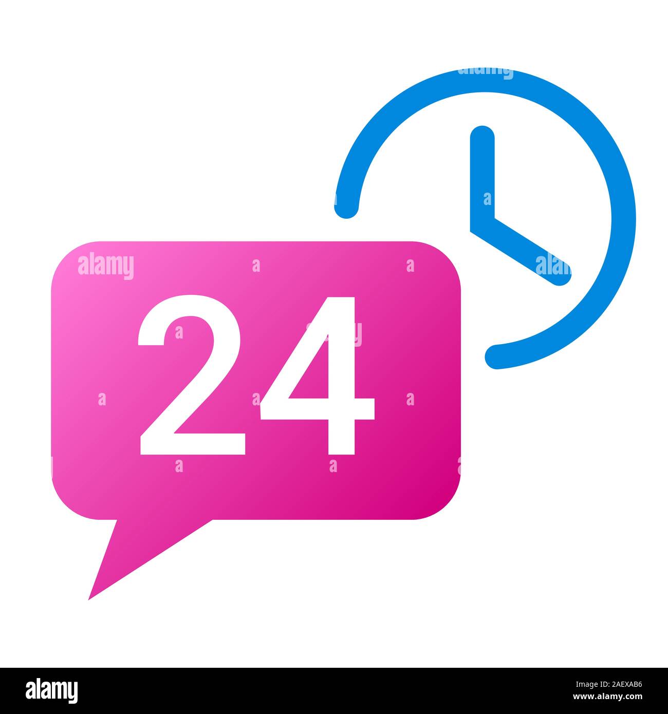 24 hours clock Stock Vector Images - Alamy