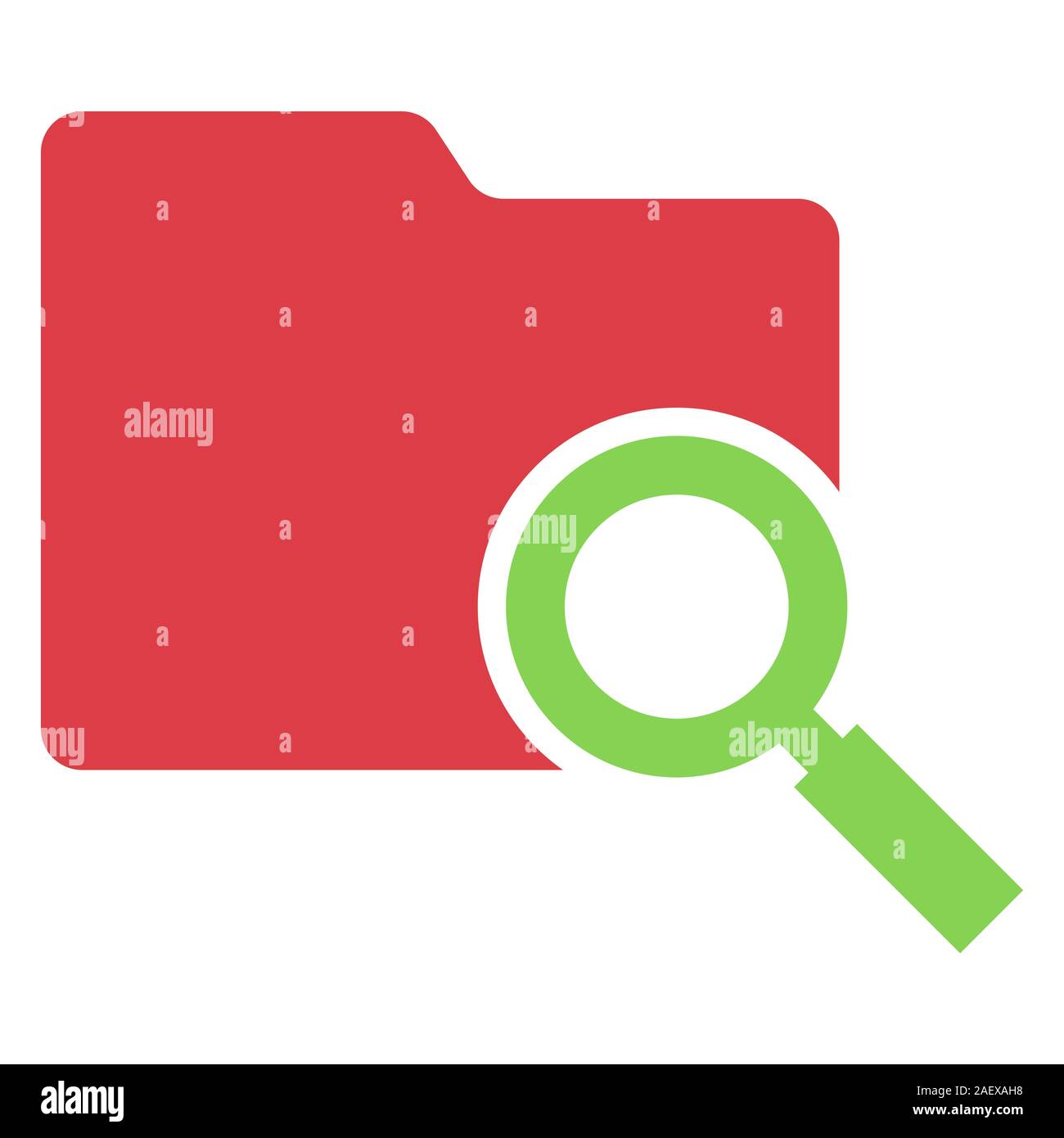 folder searching magnifying finder icon Stock Vector Image & Art - Alamy