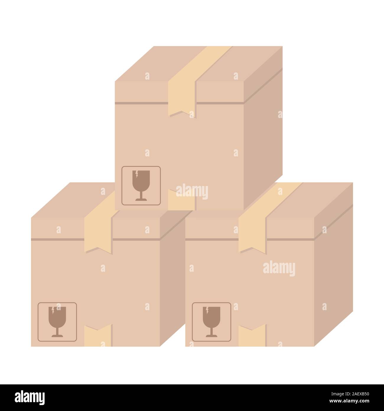 Isometric box cardboard design Stock Vector Images - Alamy