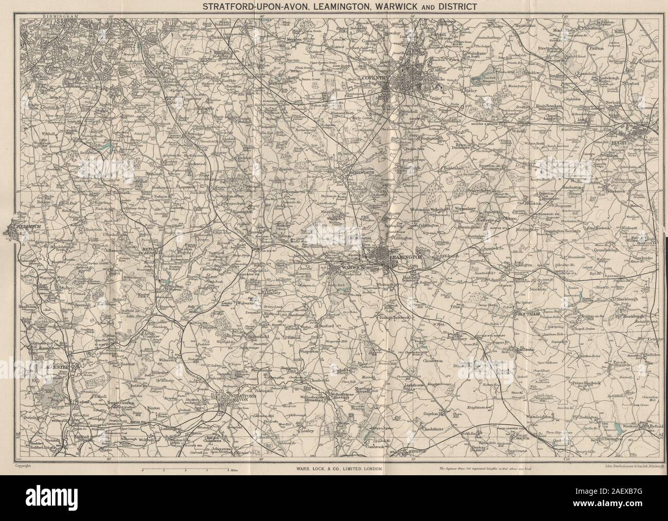 LEAMINGTON SPA, WARWICK area. Stratford-upon-Avon Birmingham Coventry ...