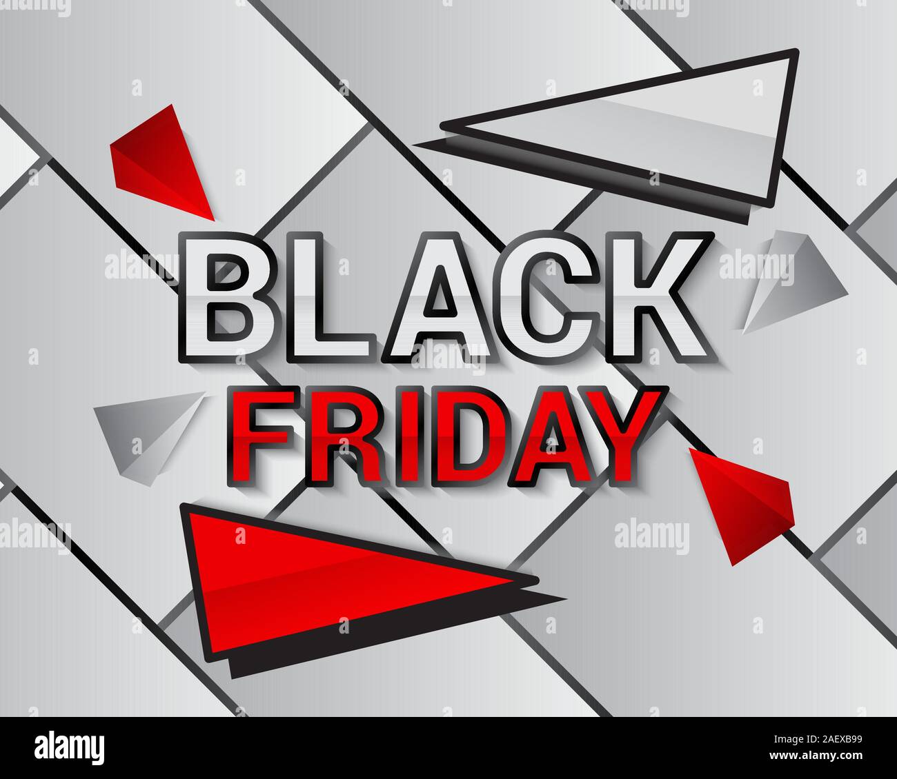 Black friday banner square Stock Vector Images - Alamy