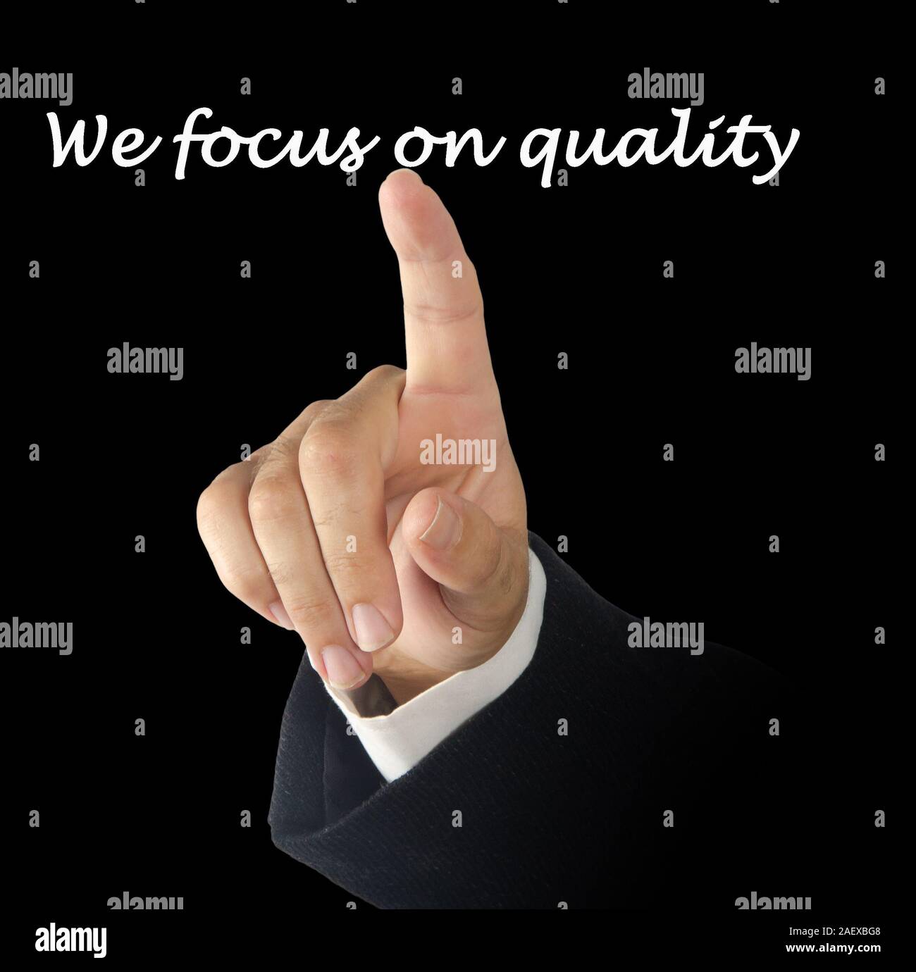 We focus on quality Stock Photo - Alamy