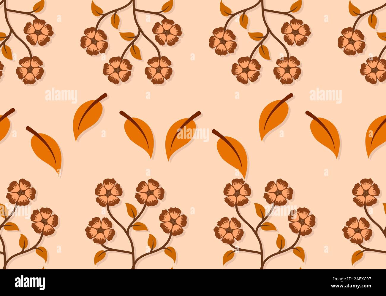 autumn seamless pattern background design Stock Vector Image & Art - Alamy