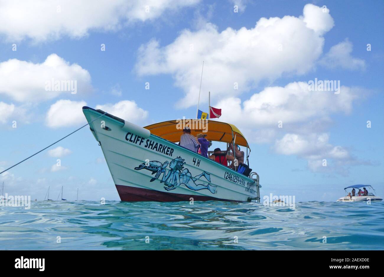 Cliff sharker boat hi-res stock photography and images - Alamy