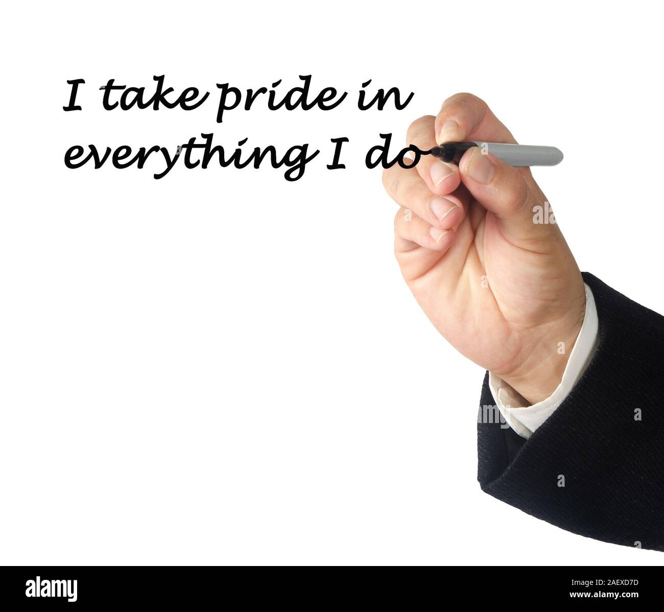 I take pride in everything I do Stock Photo - Alamy