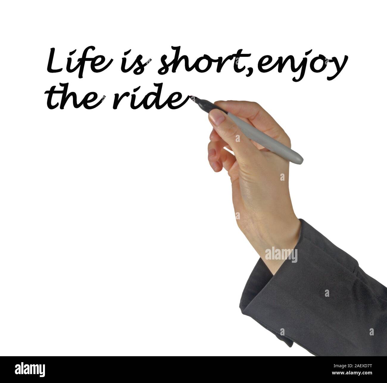 Life is short, enjoy the ride Stock Photo - Alamy