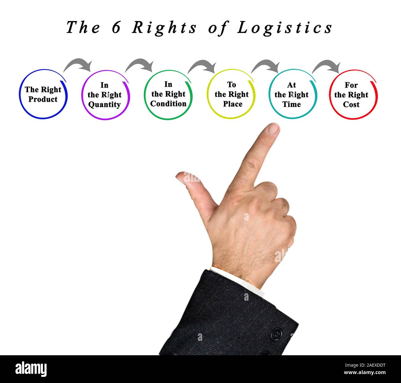 6 Rights of Logistics Stock Photo - Alamy