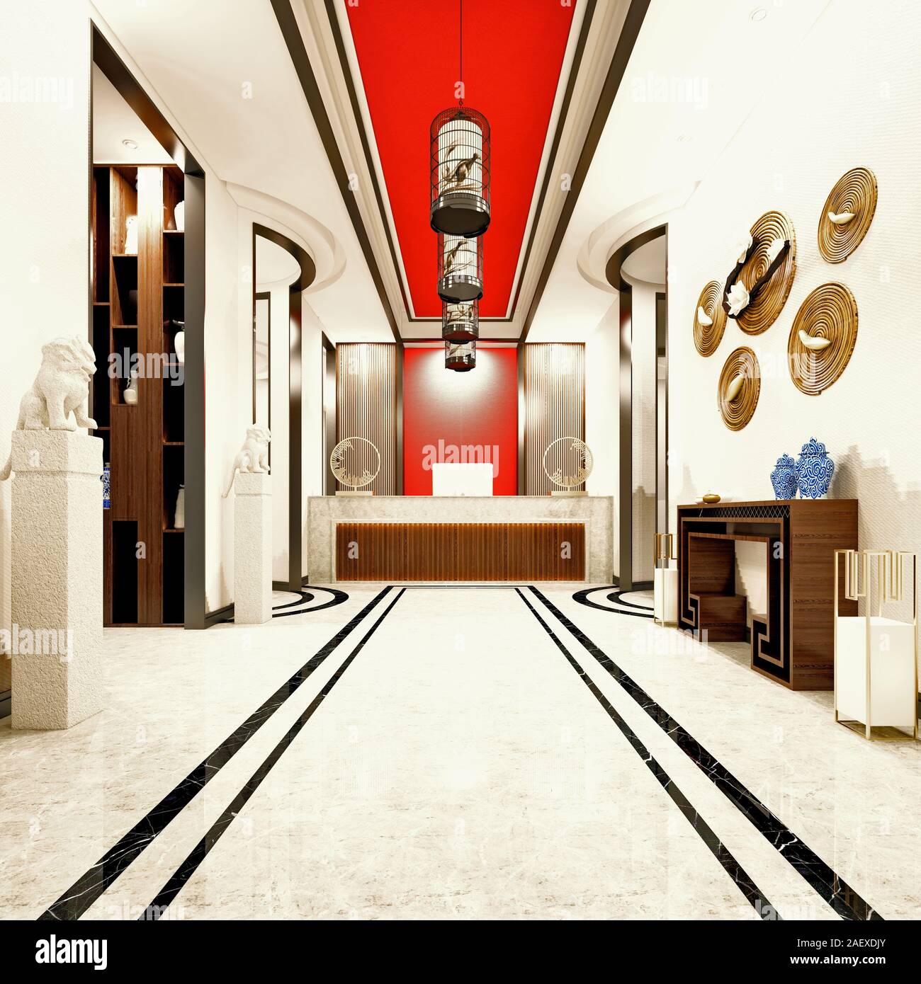 Luxury hotel reception desk hi-res stock photography and images - Alamy