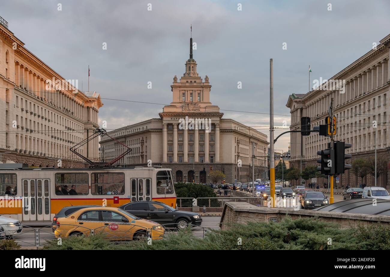 The Communist Party House, Sofia, Bulgaria. Once the Soviet ...