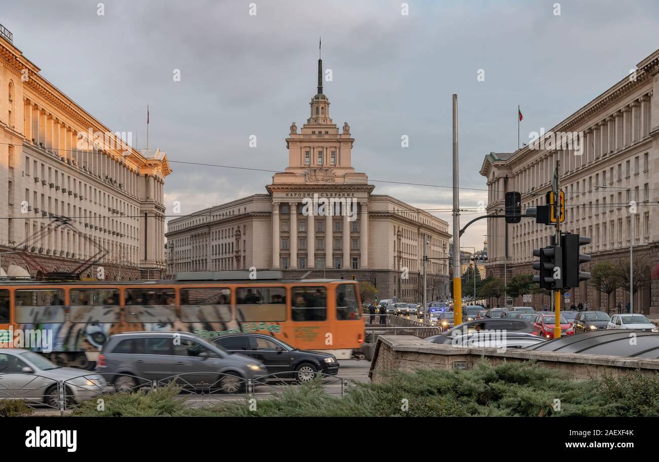 The Communist Party House, Sofia, Bulgaria. Once the Soviet ...