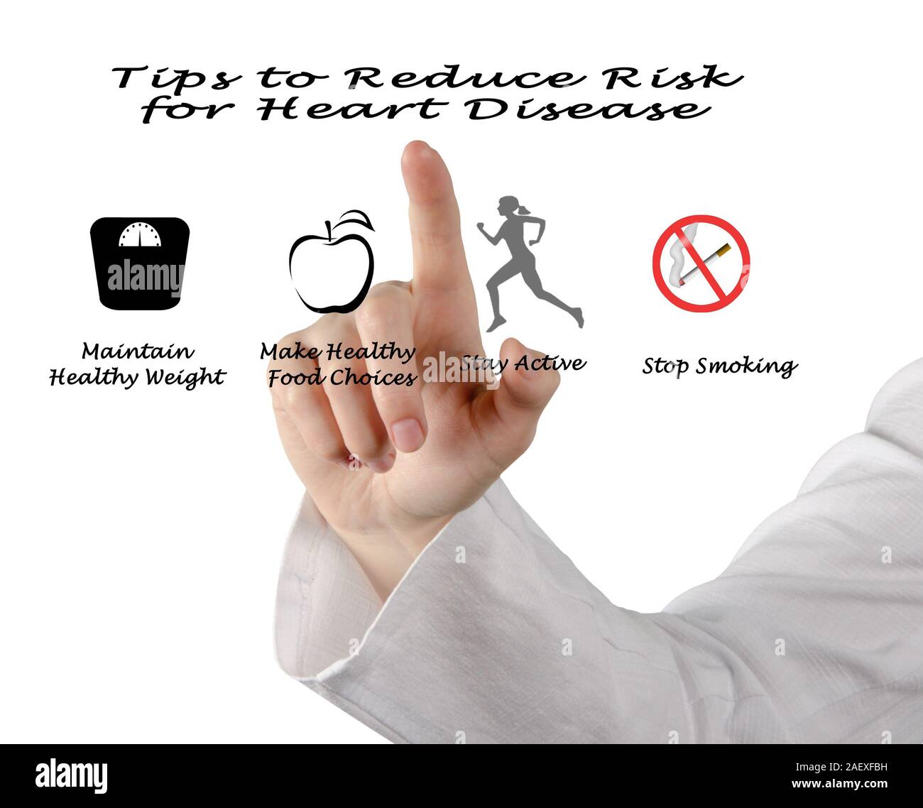 Tips to Reduce Risk for Heart Disease Stock Photo - Alamy
