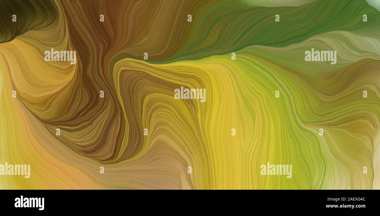 background graphic with abstract waves illustration with olive drab ...