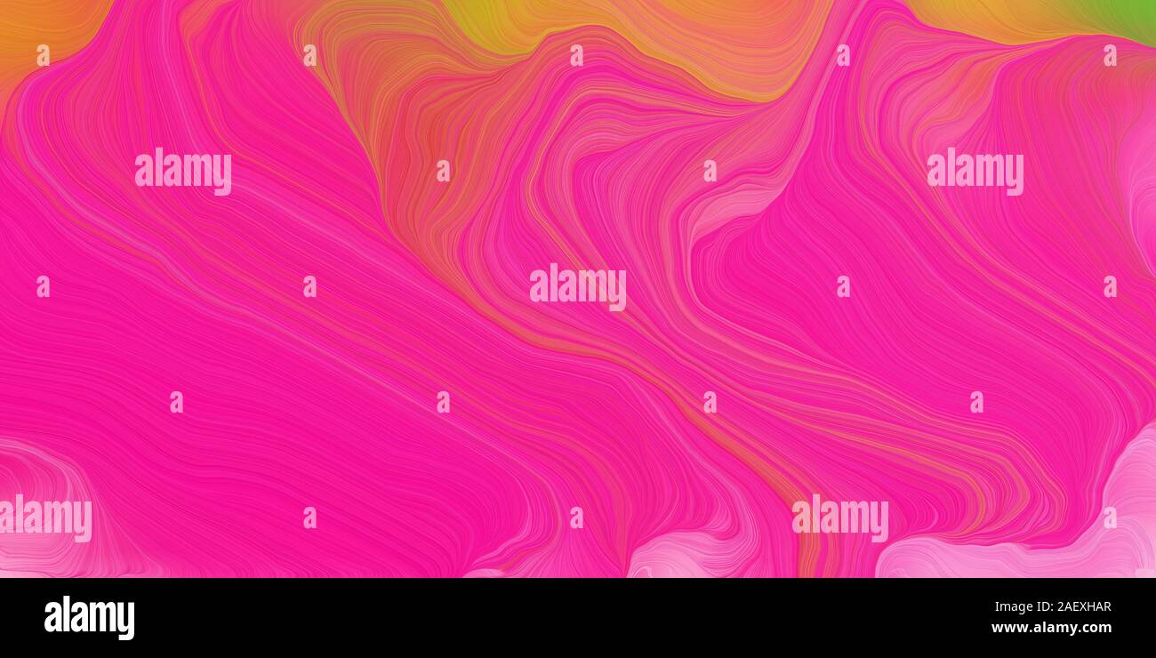 background graphic with curvy background design with deep pink, peru ...