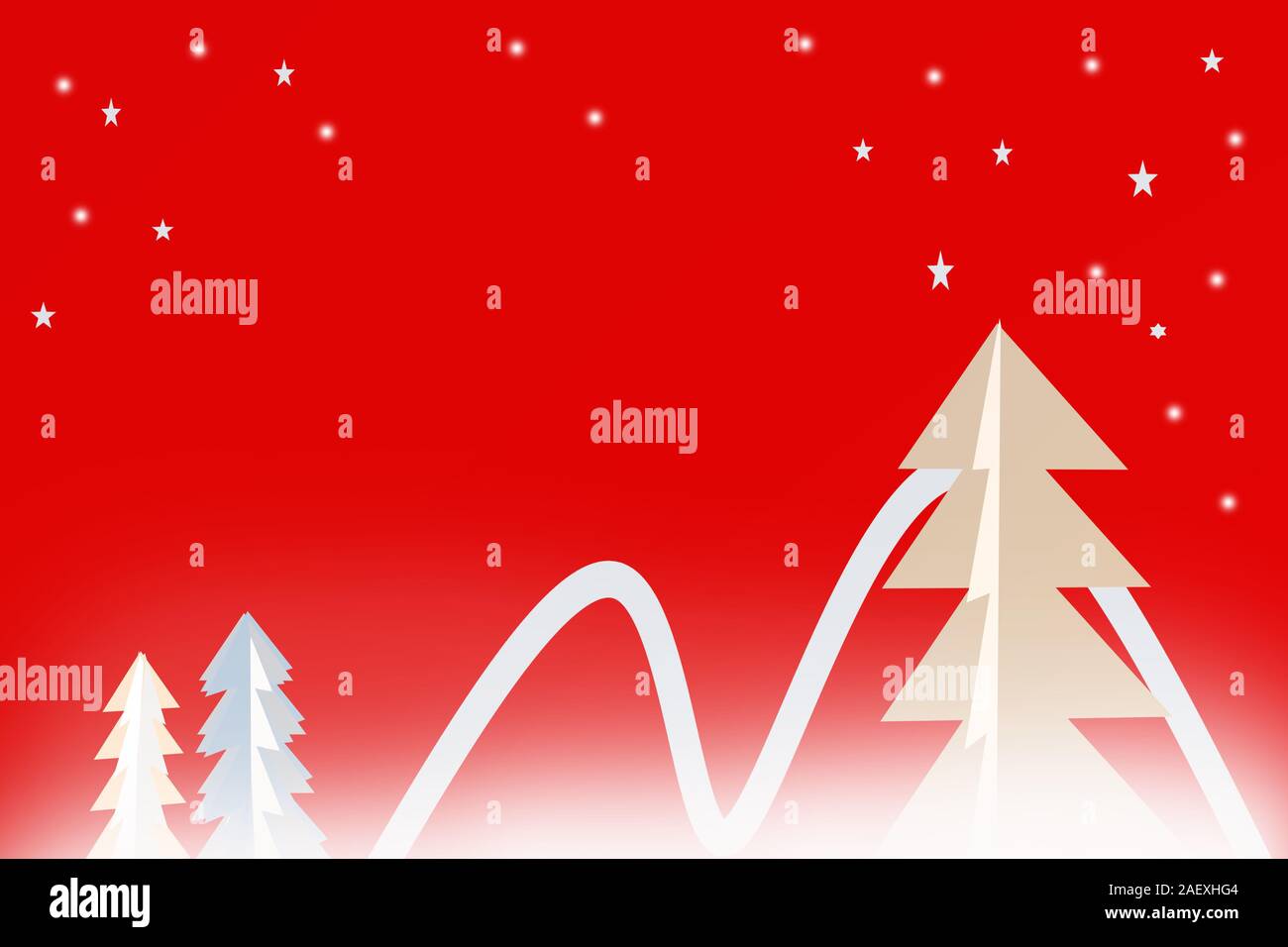 Christmas tree abstract. Greeting card design Stock Photo - Alamy