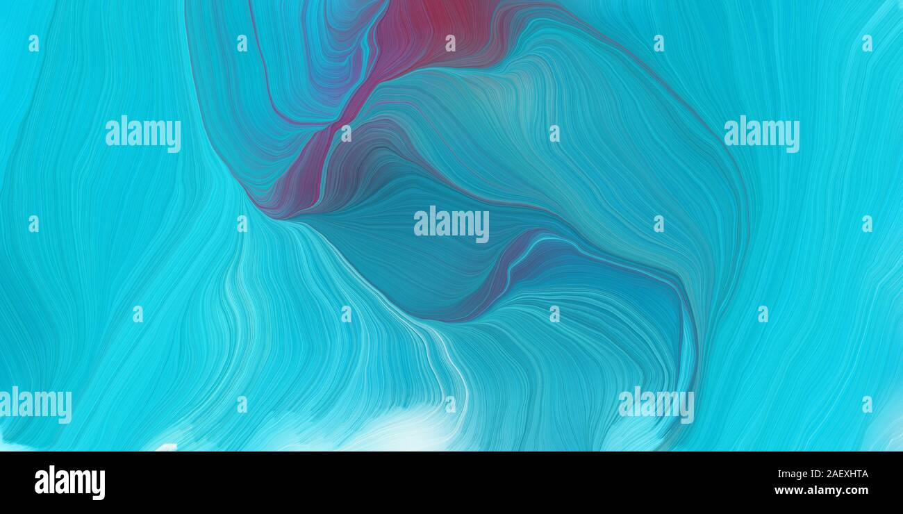 background graphic with contemporary waves design with dark turquoise ...