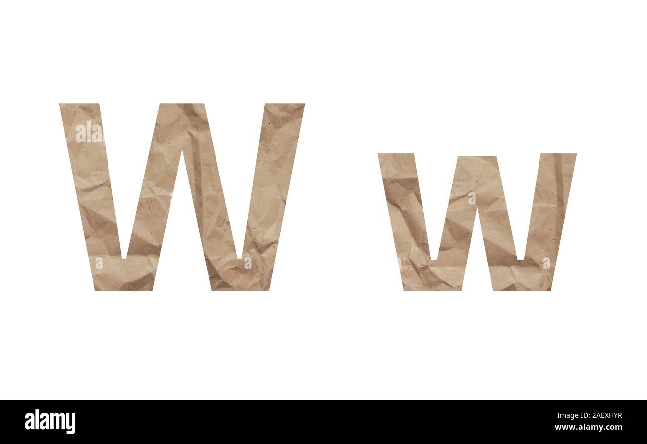 W typography font letter type hi-res stock photography and images - Alamy