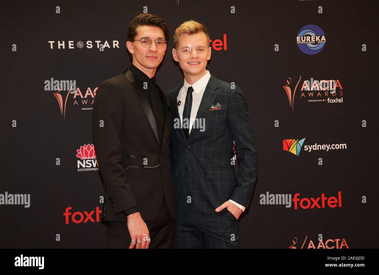 Joel Creasey (R) and guest attend the 2019 AACTA Awards Presented by ...