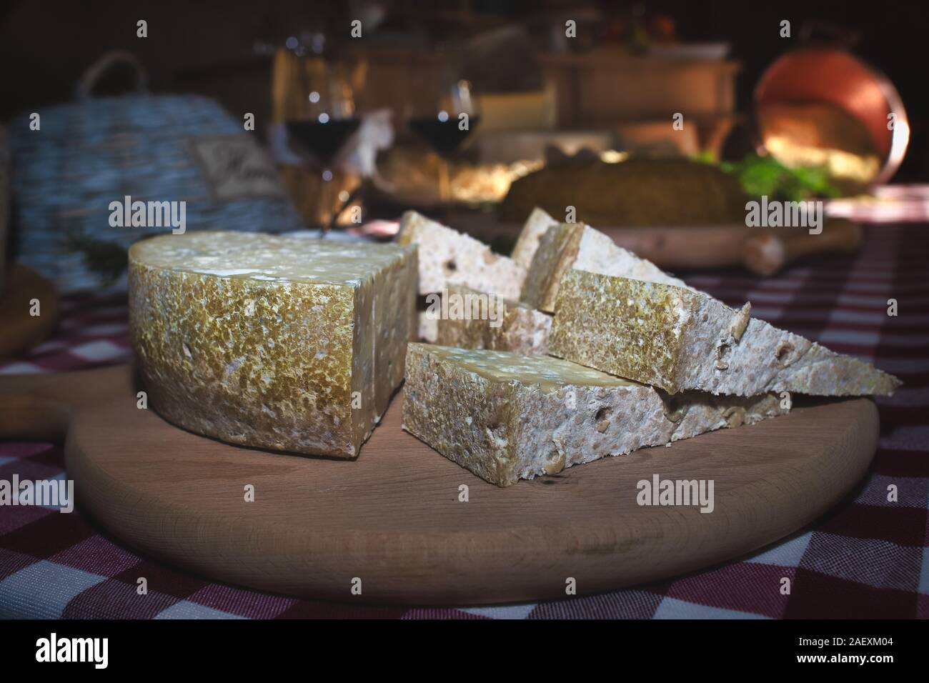 Typical Bergamo cheese from the Taleggio valley "Strachitunt Stock ...