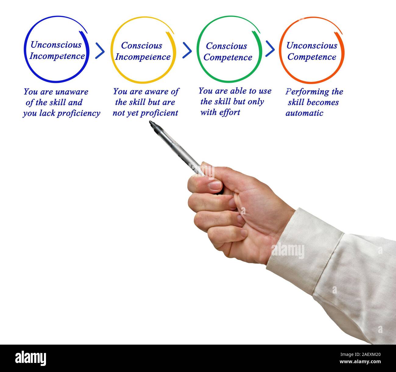 Competence and incompetence Stock Photo - Alamy