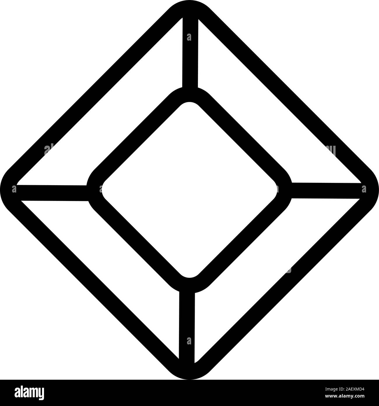 Amber icon vector. Isolated contour symbol illustration Stock Vector ...