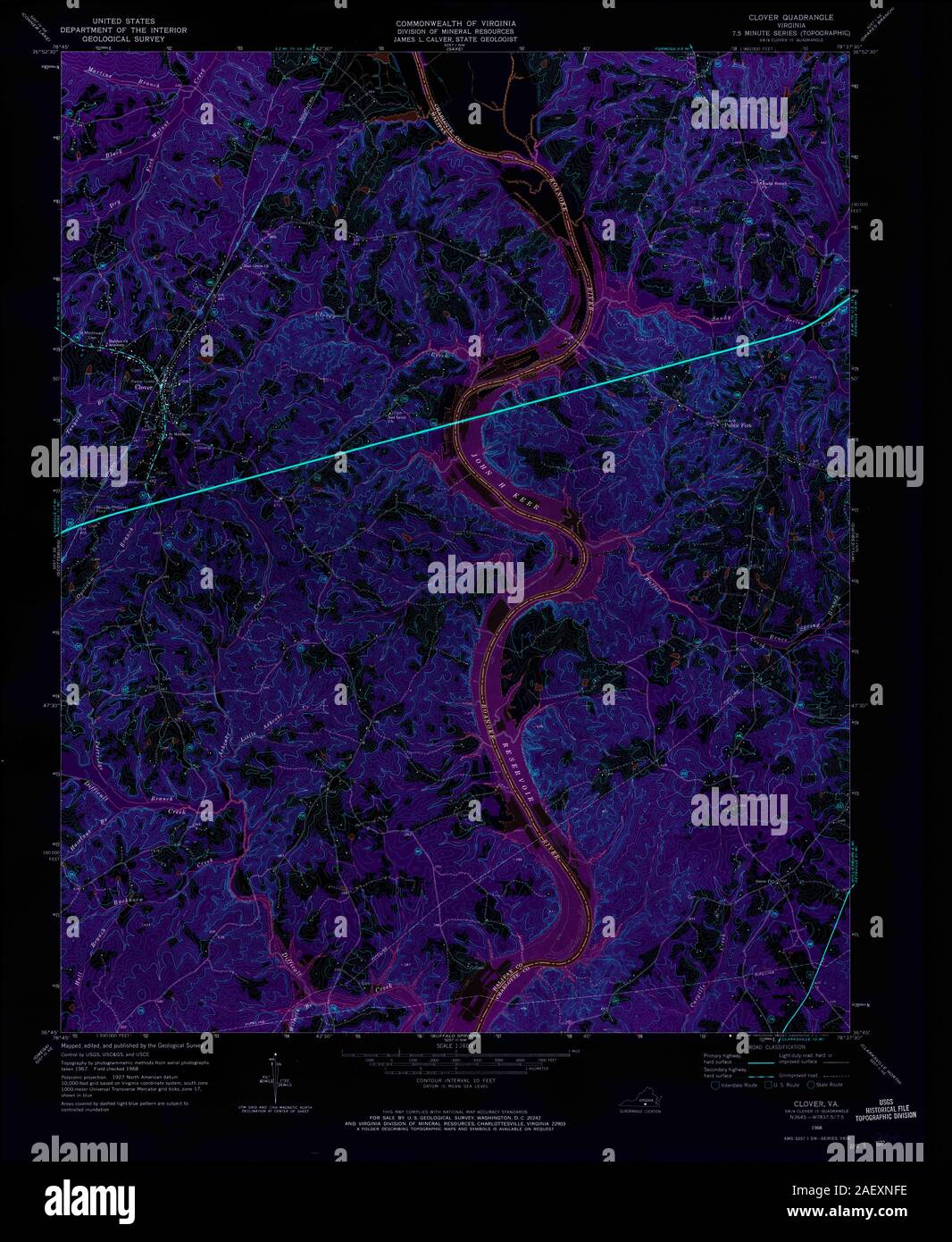 VA Clover 184587 1968 24000 Inverted Stock Photo - Alamy