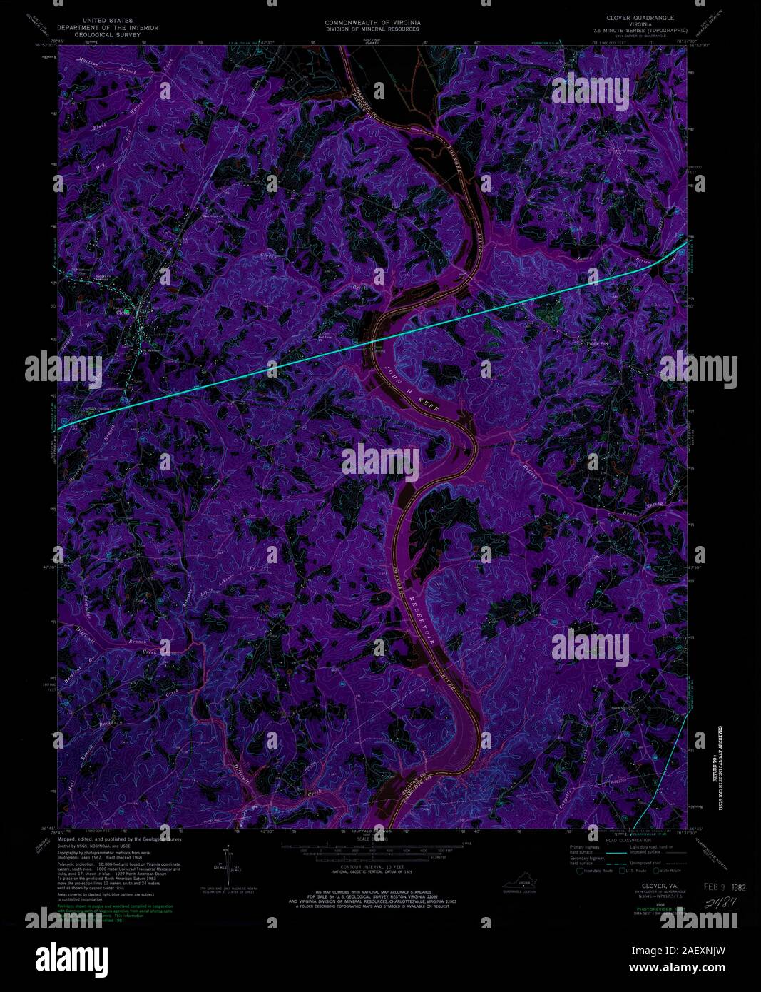 VA Clover 184588 1968 24000 Inverted Stock Photo - Alamy