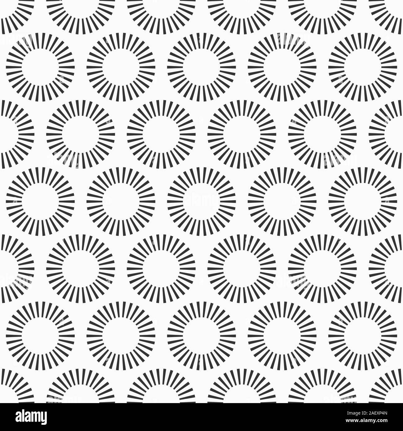 Abstract seamless pattern of repeating round ornaments isolated on ...