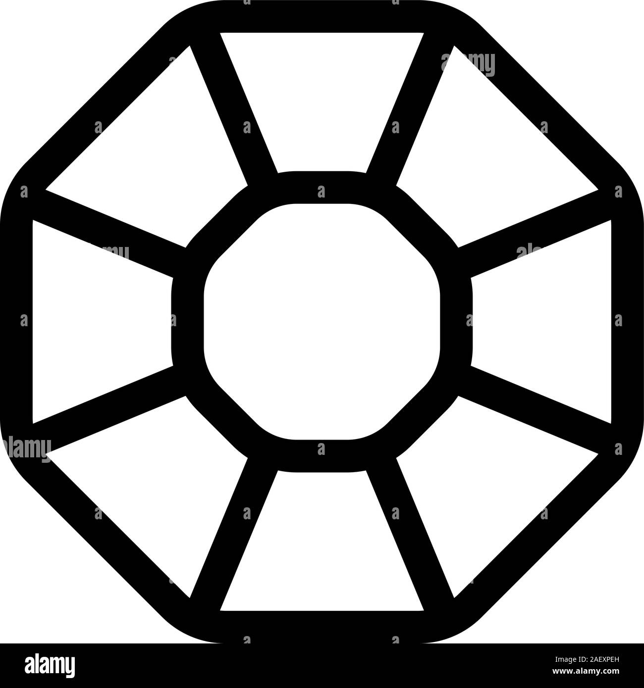 Amethyst icon vector. Isolated contour symbol illustration Stock Vector ...