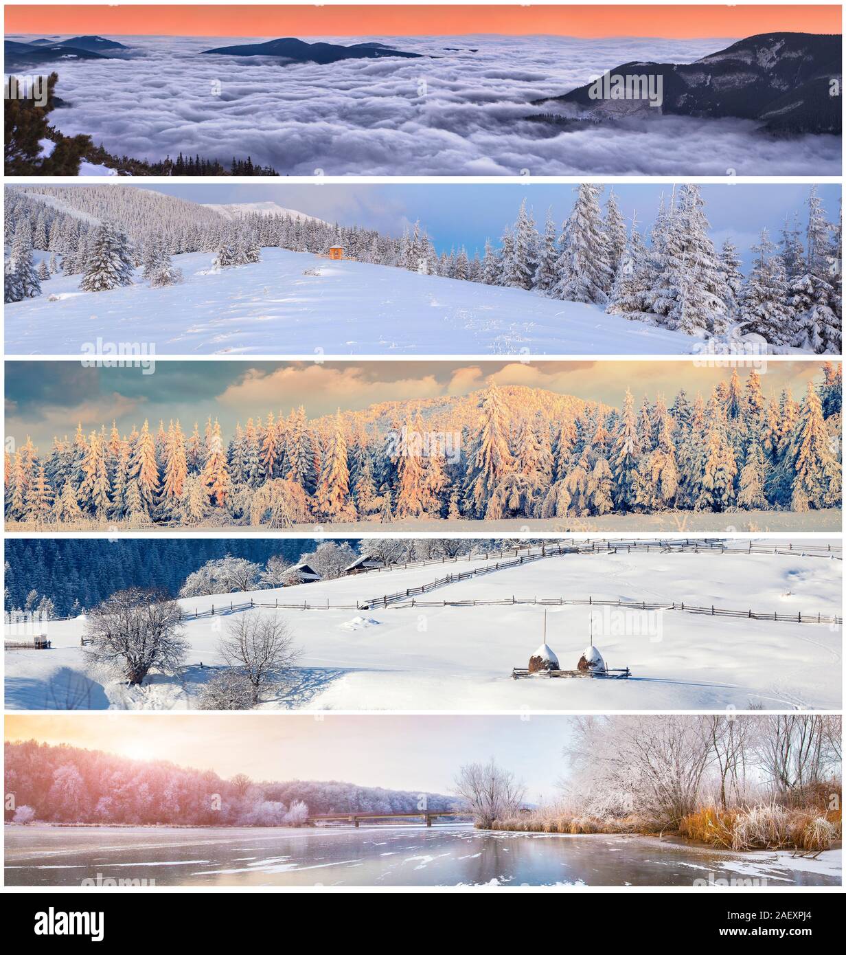 Different sunset view Cut Out Stock Images & Pictures - Alamy
