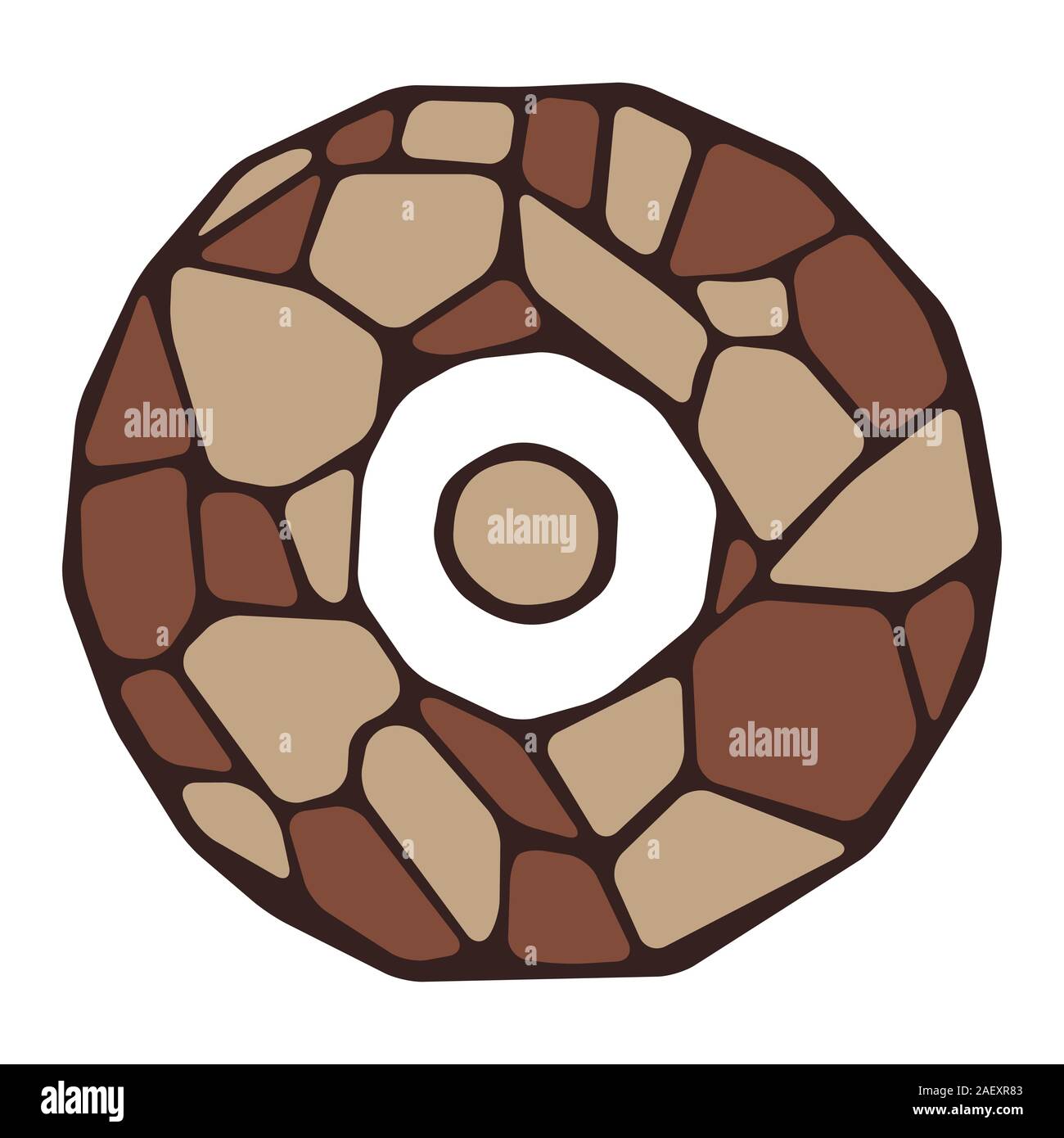 Brick Pattern Circular Stock Vector Images - Alamy