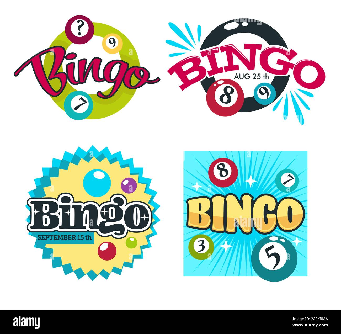 Colourful bingo Stock Vector Images - Alamy