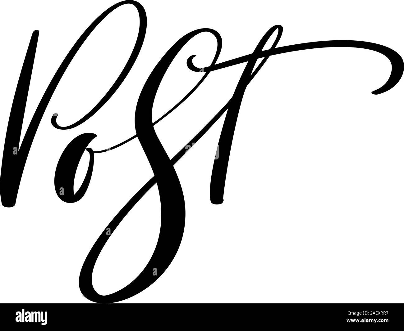 Post Calligraphy vector Text for social media, mobile apps. Blogging ...