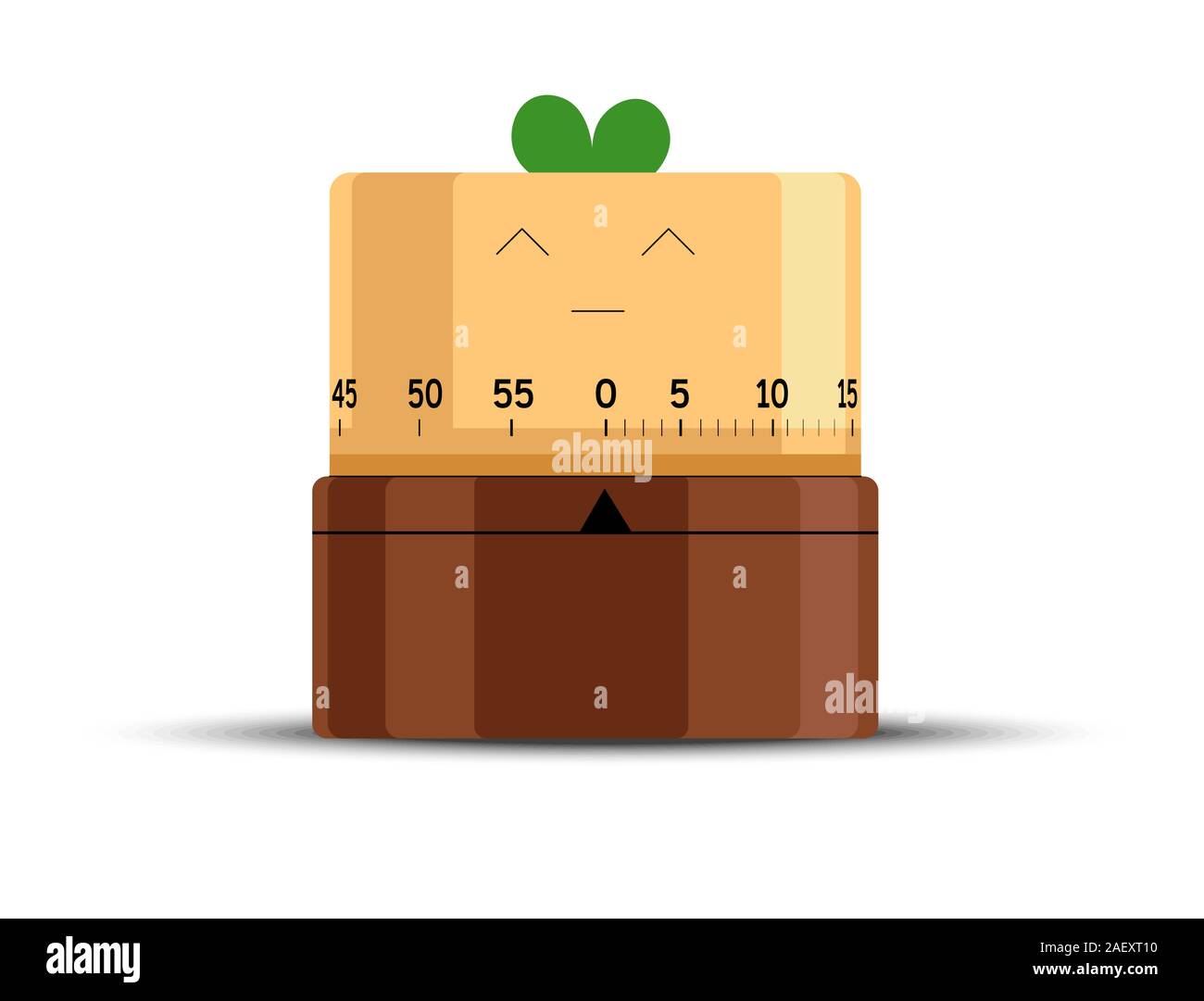 Digital vegetable shaped kitchen timer of tan and brown color Stock ...