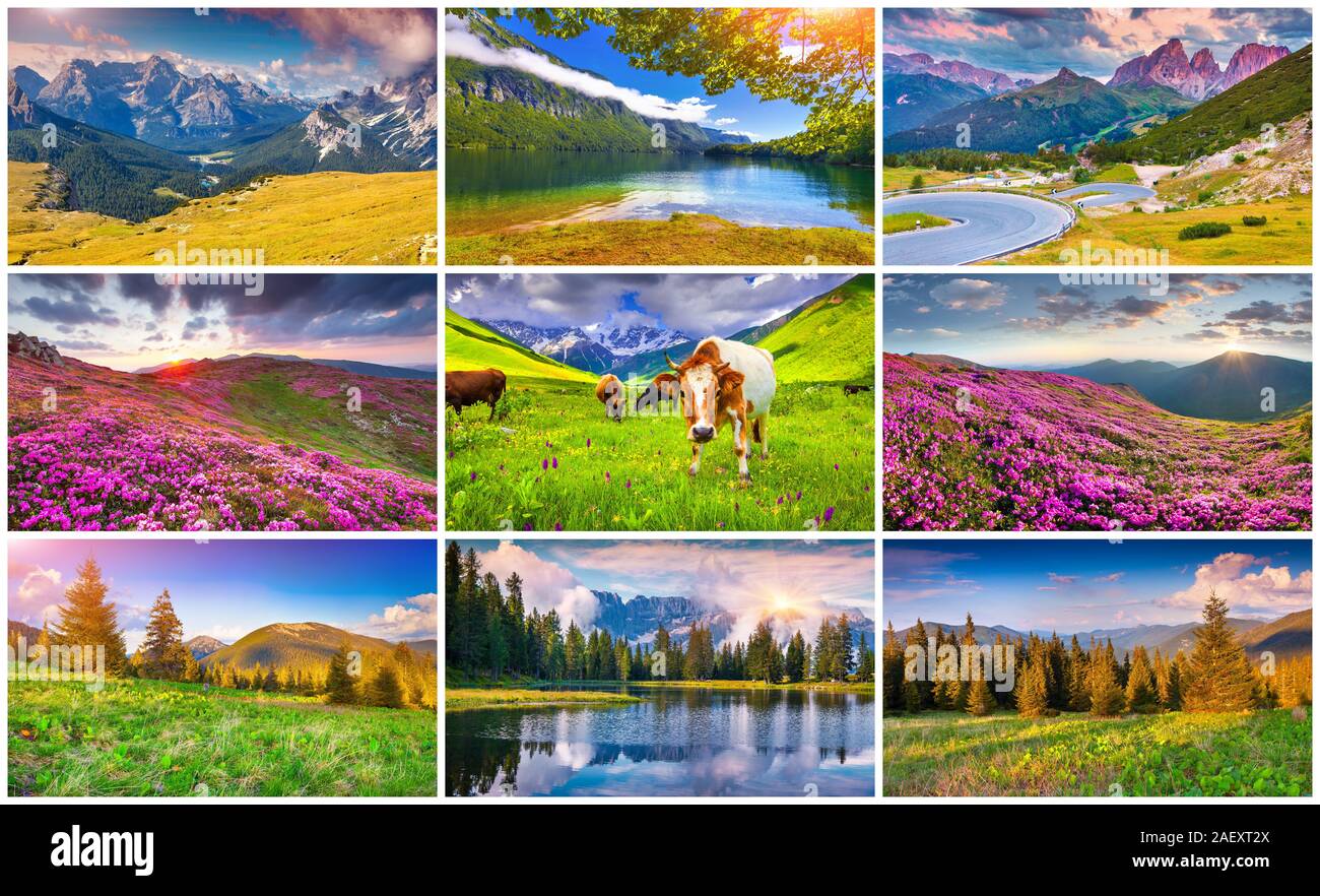 Road trip landscapes Cut Out Stock Images & Pictures - Alamy
