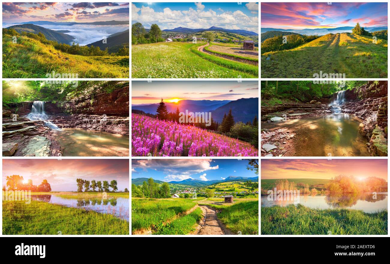 Road trip landscapes Cut Out Stock Images & Pictures - Alamy