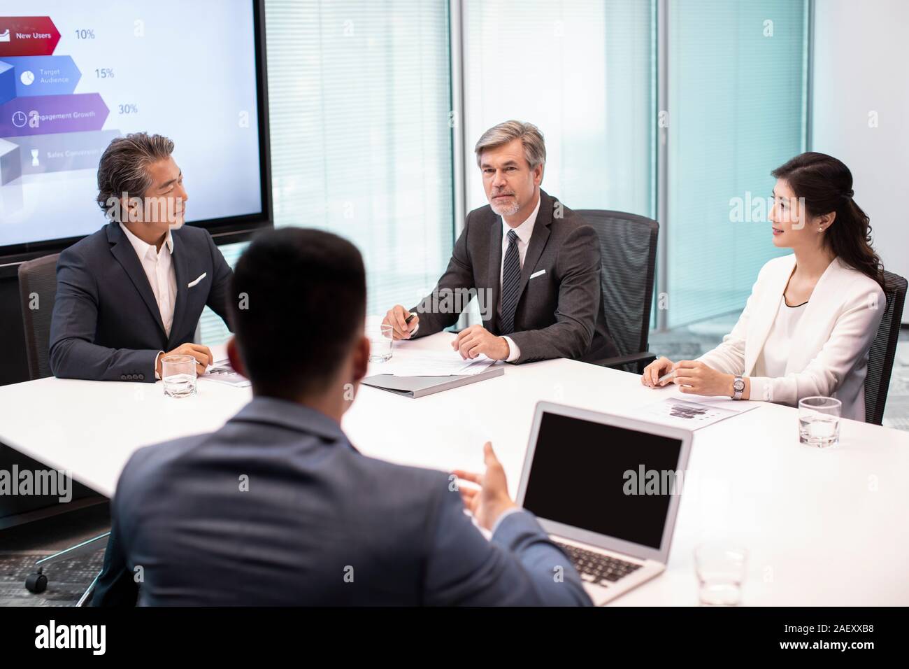 Business people talking in conference room Stock Photo - Alamy