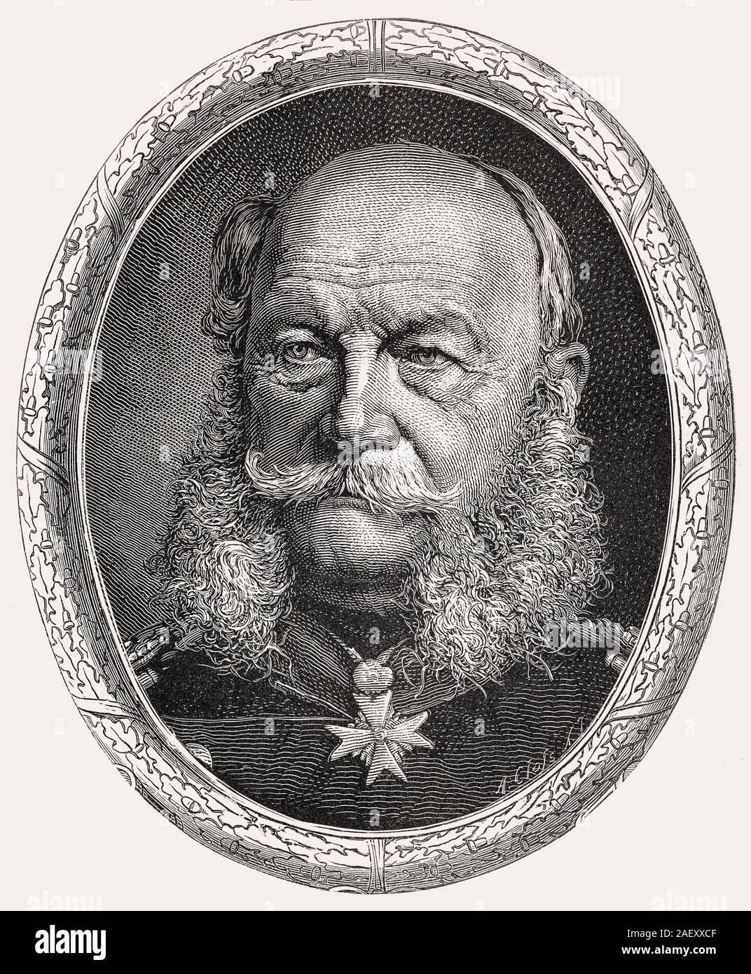 Wilhelm I or William I, 1797-1888, king of Prussia and first German ...