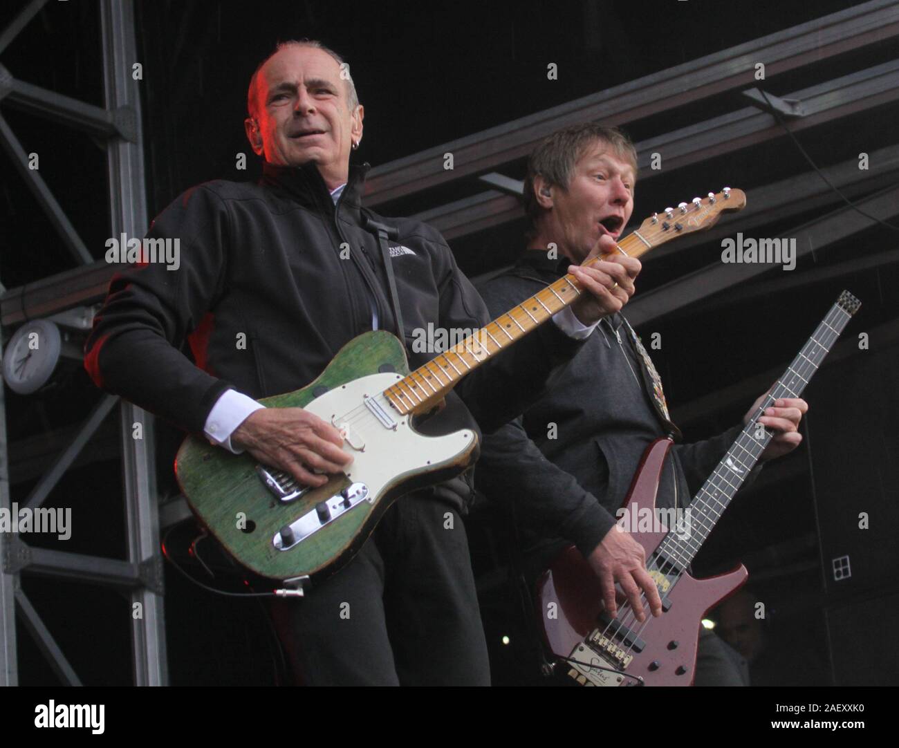 Status Quo perform a Jubilee concert at speke hall in Liverpool Stock ...