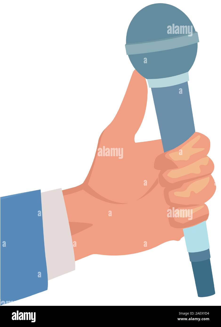 hand holding a microphone icon Stock Vector Image & Art - Alamy