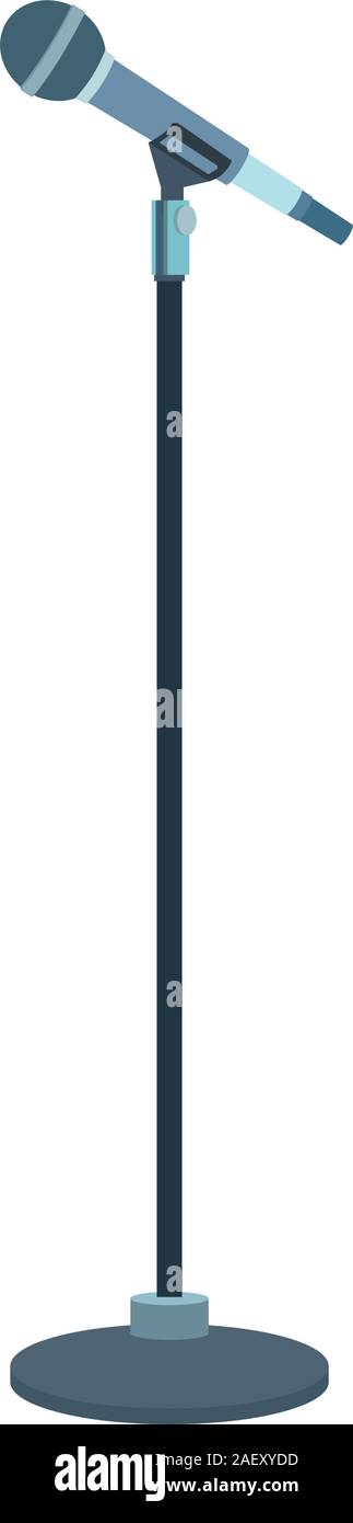 microphone stand icon, flat design Stock Vector Image & Art - Alamy