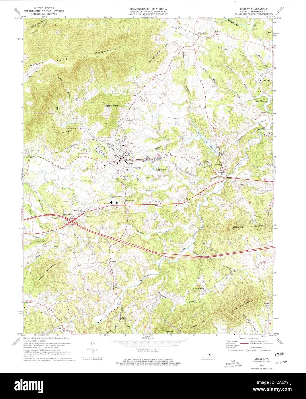 Crozet map hi-res stock photography and images - Alamy