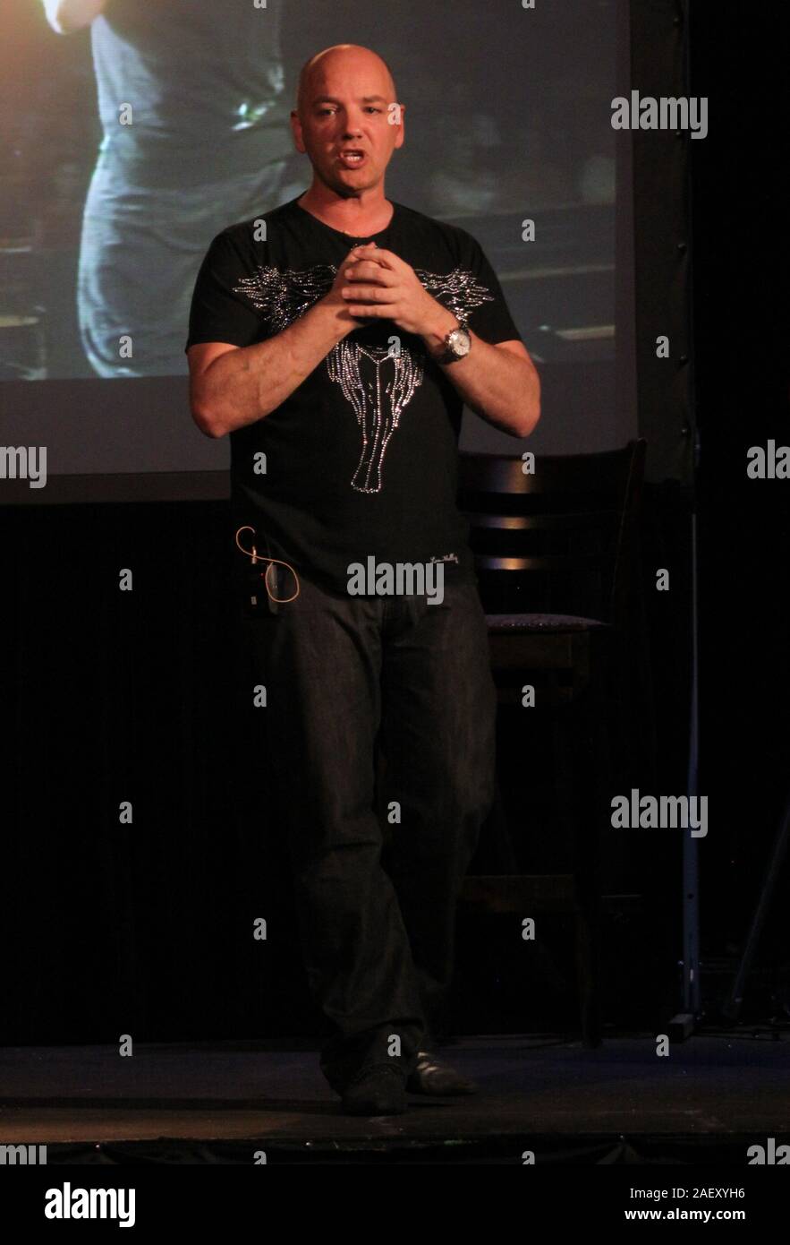 Liverpool,uk Medium Joe Power at Liverpool Epstein Theatre credit Ian ...