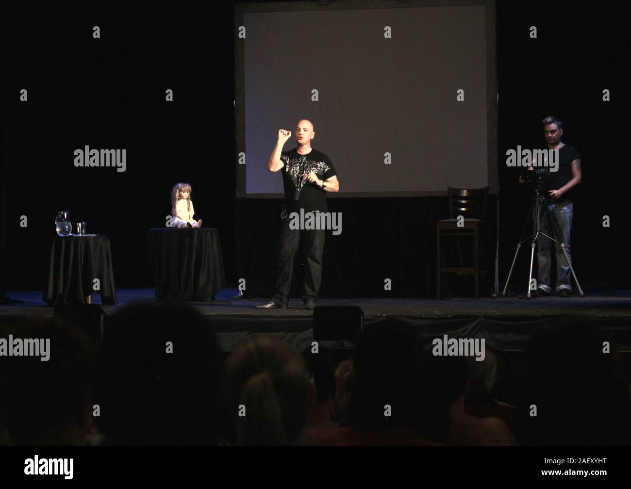 Liverpool,uk Medium Joe Power at Liverpool Epstein Theatre credit Ian ...